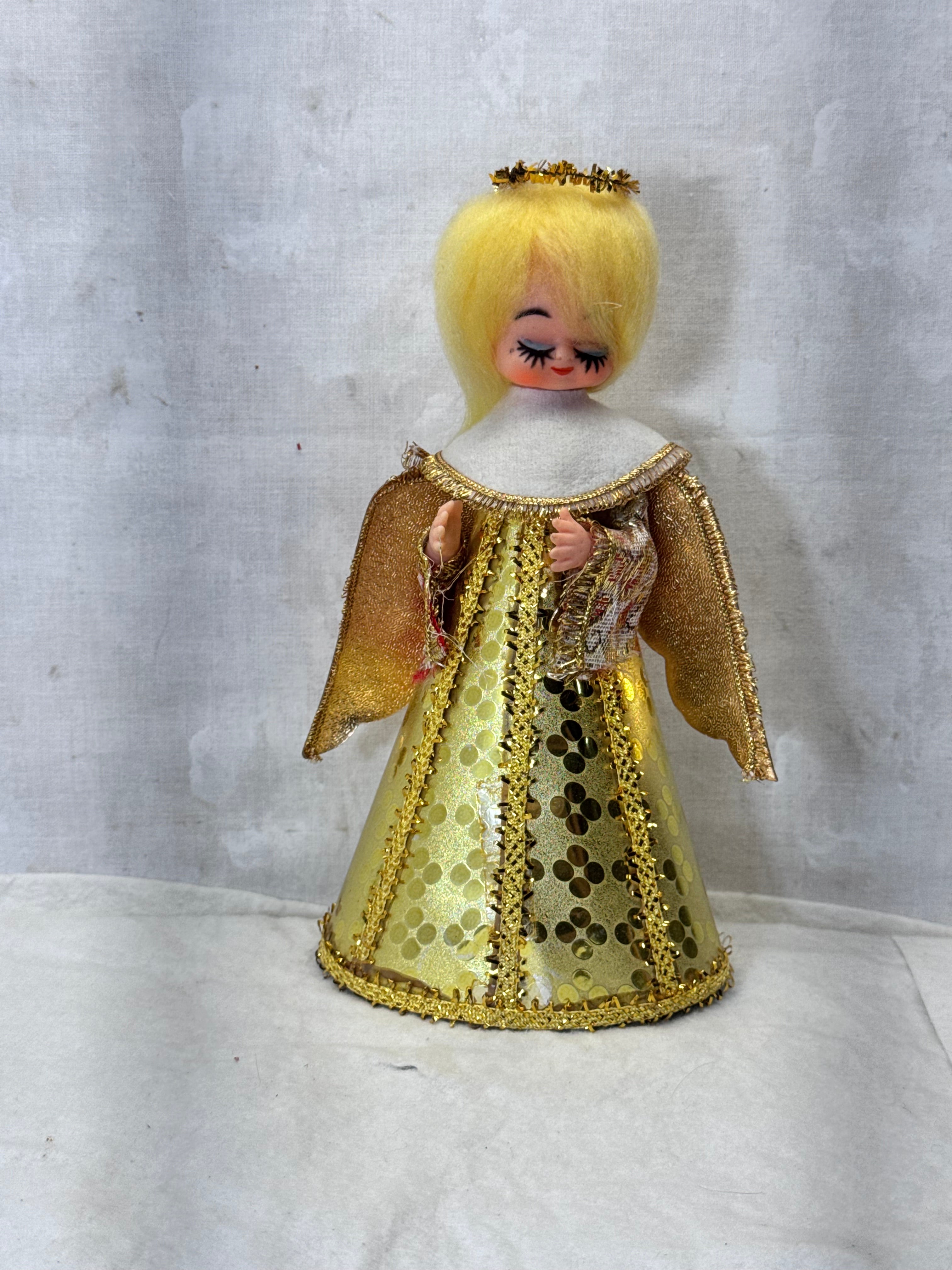 Angel Christmas Tree Topper Japan Vintage #1972 – Roadside Relics