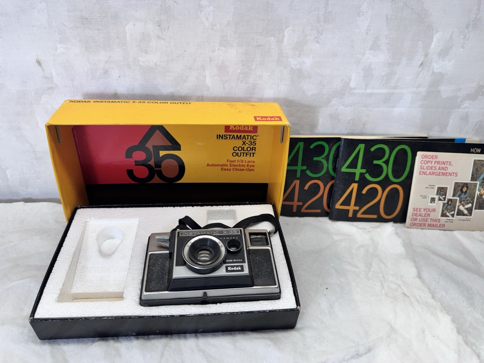 Kodak Instamatic X-35 Color Outfit With Box – Roadside Relics